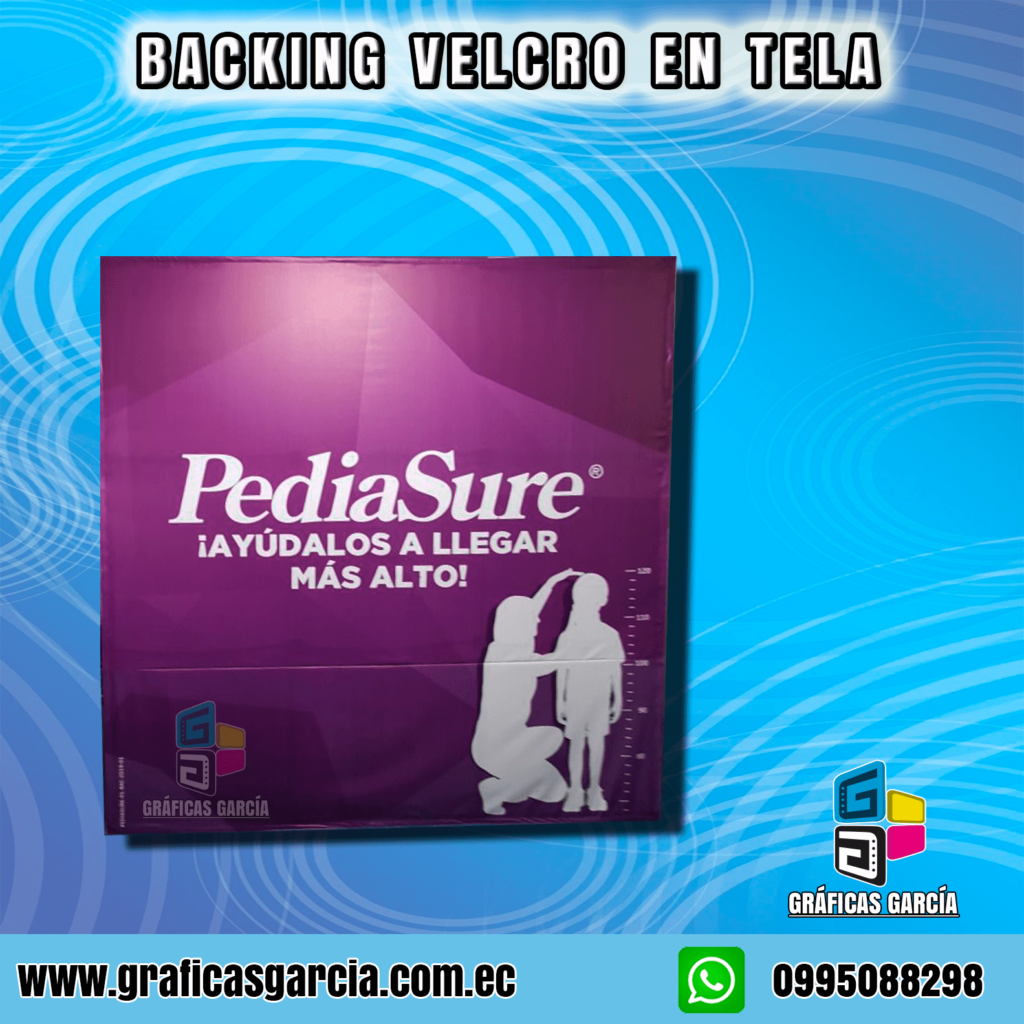≫ BACKING VELCRO EN TELA - Graficas Garcia